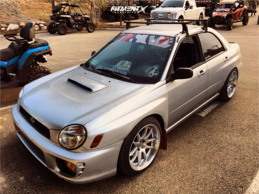 2002 Subaru WRX WRX with 18x9.5 Aodhan DS02 and Federal 235x45 on ...
