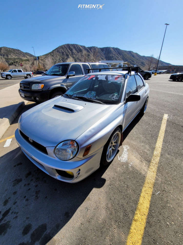 2002 Subaru WRX WRX with 18x9.5 Aodhan DS02 and Federal 235x45 on Coilovers | 1558470 | Fitment ...
