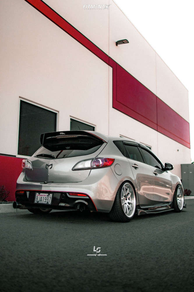 2012 Mazda 3 Mazdaspeed with 18x9.5 Aodhan DS02 and Cooper 235x40 on ...