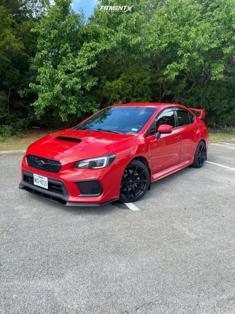 2018 Subaru WRX Base with 18x9.5 Option Lab R716 and Nankang 255x35 on Stock Suspension ...