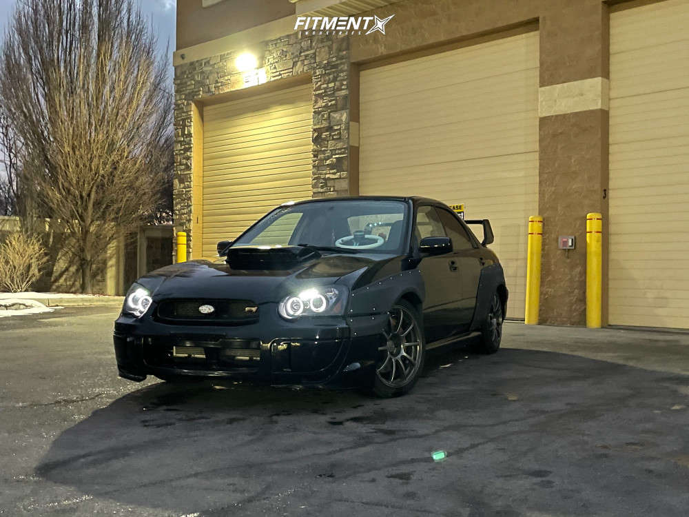 2004 Subaru WRX STI Base with 18x9.5 Rota G-force and Kumho 235x35 on ...