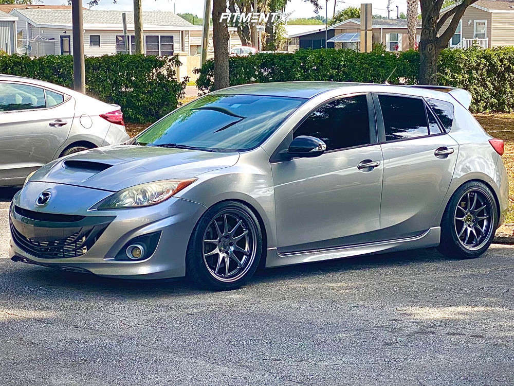 2013 Mazda 3 Mazdaspeed with 18x8.5 Aodhan DS02 and Federal 235x40 on ...