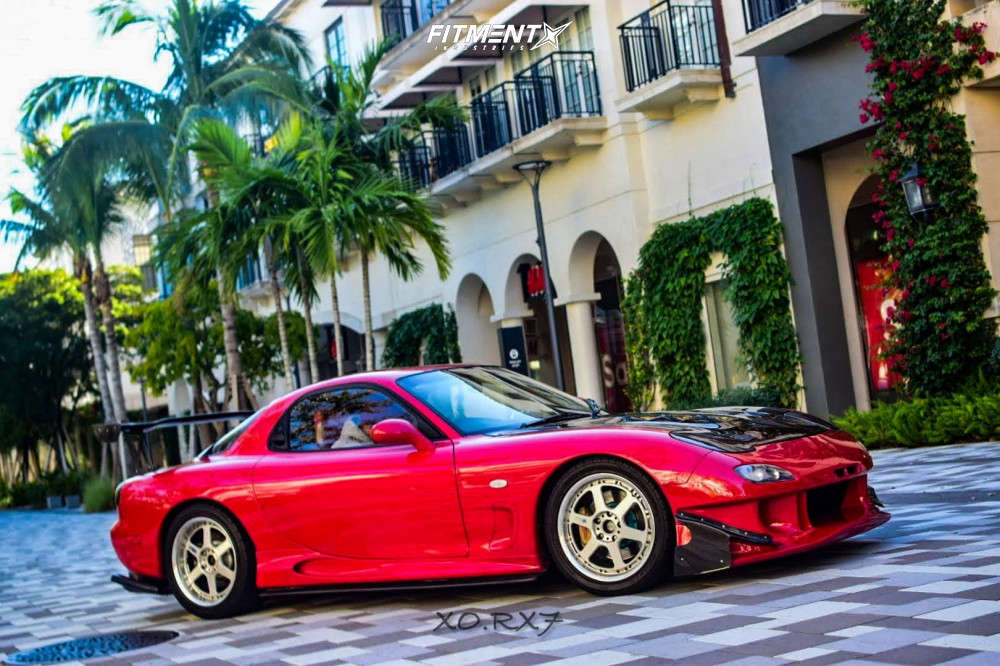 1995 Mazda RX-7 R2 with 17x9 Volk Gt-p and Toyo Tires 245x40 on ...