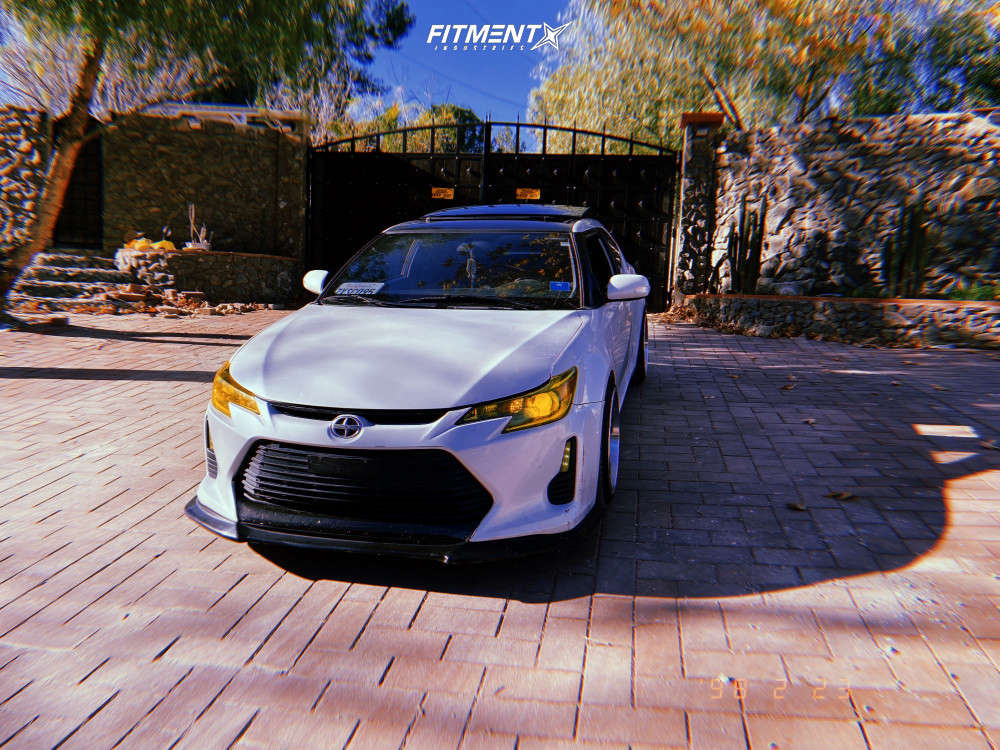 2015 Scion TC Base with 18x10.5 XXR 555 and Hankook 235x40 on Coilovers ...