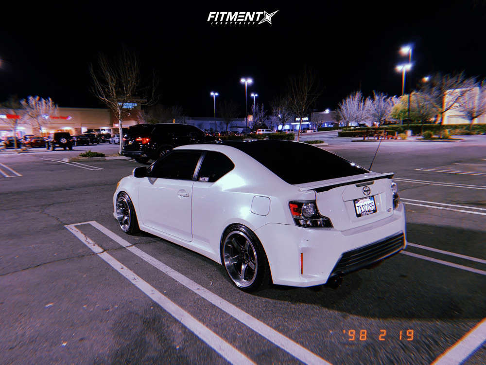 2015 Scion TC Base with 18x10.5 XXR 555 and Hankook 235x40 on Coilovers ...