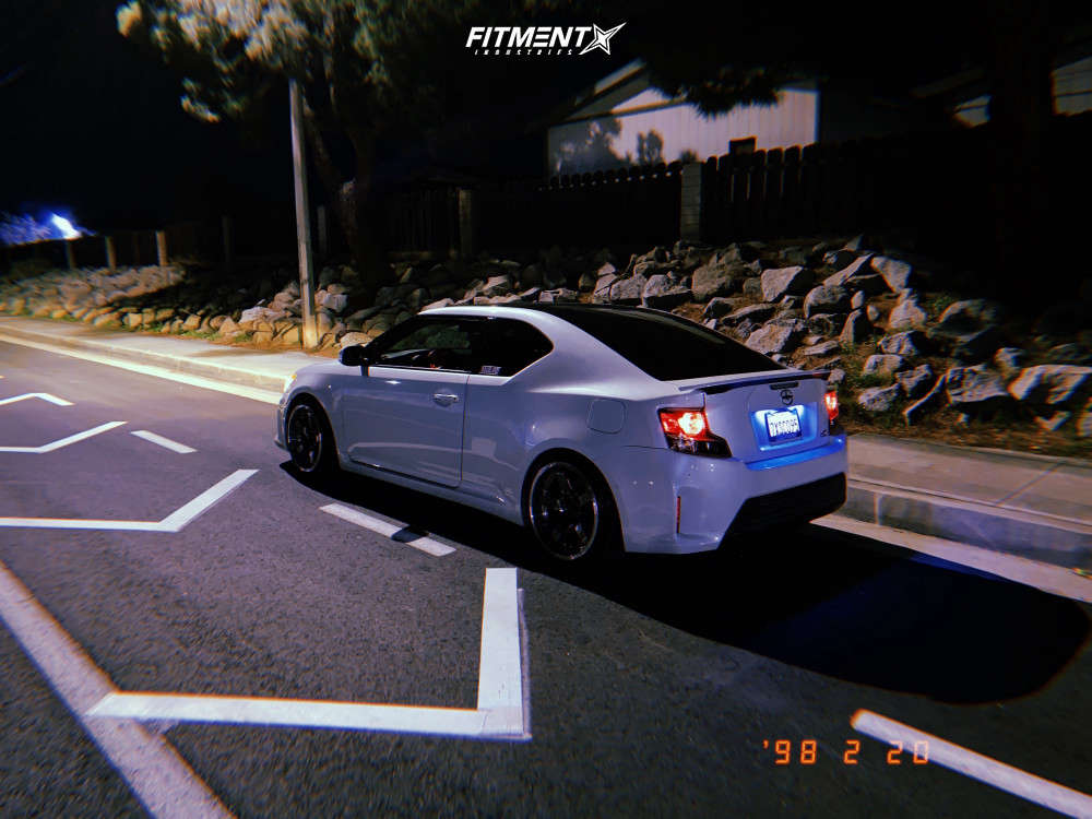 2015 Scion TC Base with 18x10.5 XXR 555 and Hankook 235x40 on Coilovers ...