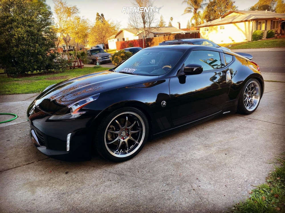 2018 Nissan 370Z Heritage Edition with 19x9.5 Work Emotion D9r and Hankook 255x40 on Coilovers ...