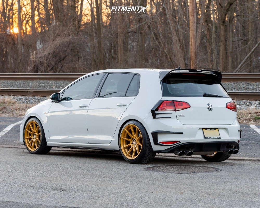 2016 Volkswagen GTI SE with 18x8.5 F1R F101 and Federal 225x40 on ...