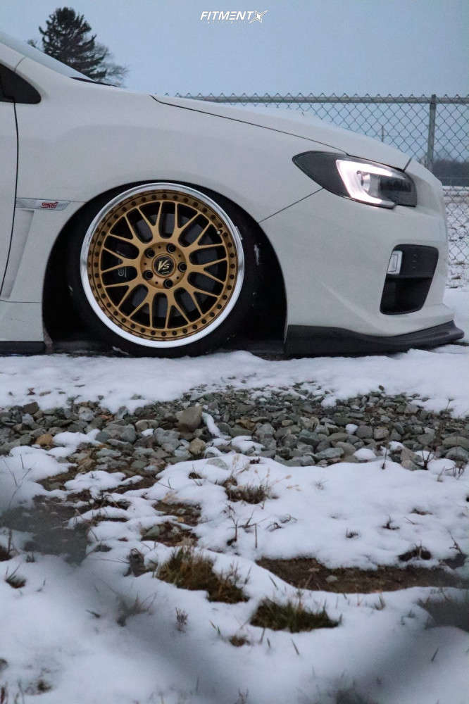 2017 Subaru WRX STI Base with 18x10.5 Work Vsxx and Federal 225x35 on ...