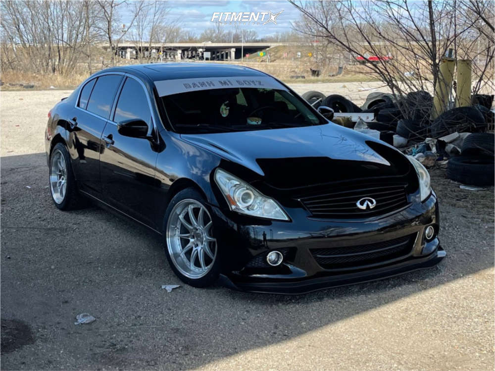 2010 INFINITI G37 X with 19x9.5 Aodhan DS07 and Federal 245x40 on ...