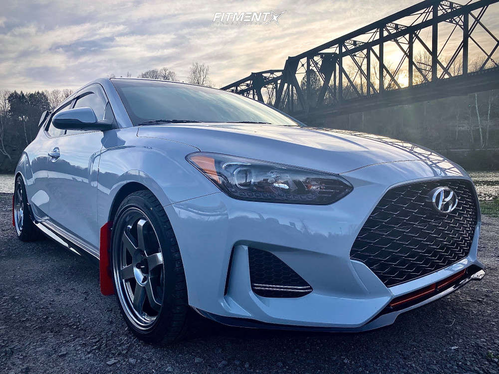 2020 Hyundai Veloster Turbo R-Spec with 18x8 AVID1 AV6 and Goodyear ...