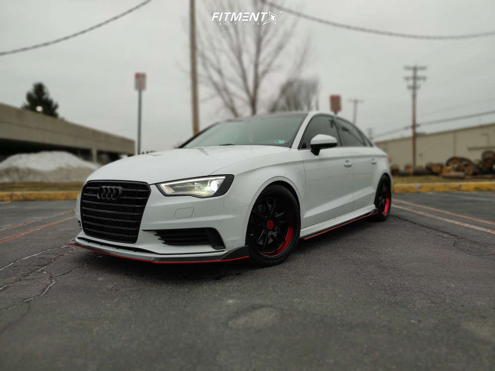 2015 Audi A3 Quattro Premium with 18x8.5 F1R F102 and Federal 225x40 on ...
