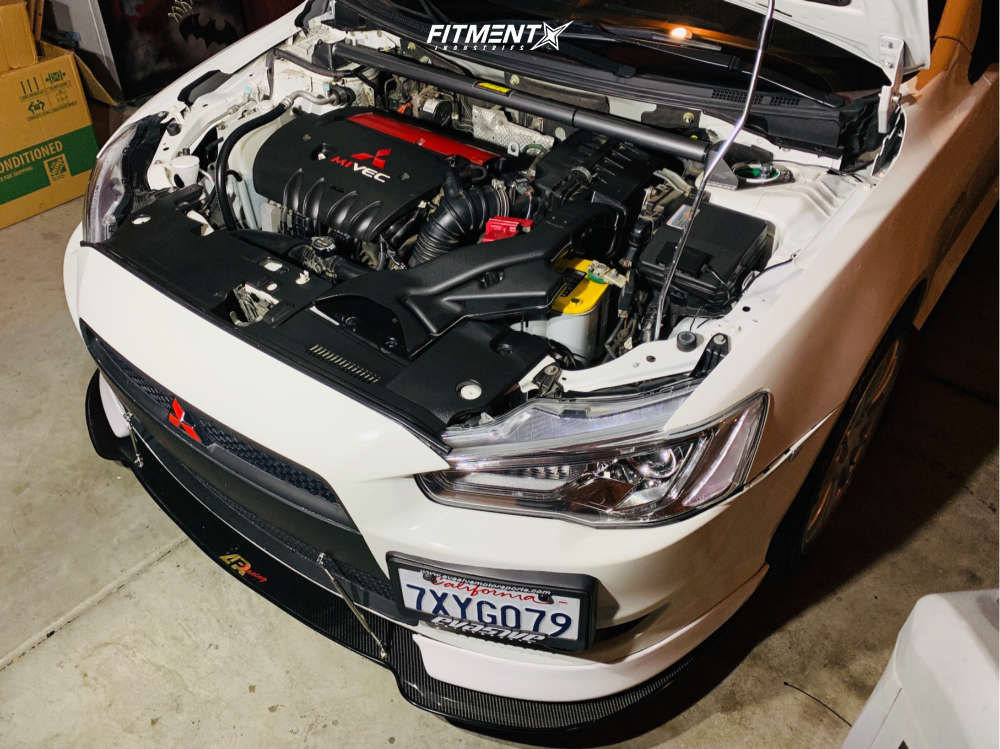 2015 Mitsubishi Lancer ES with 18x9 Enkei RPF1 and Toyo Tires 245x35 on ...