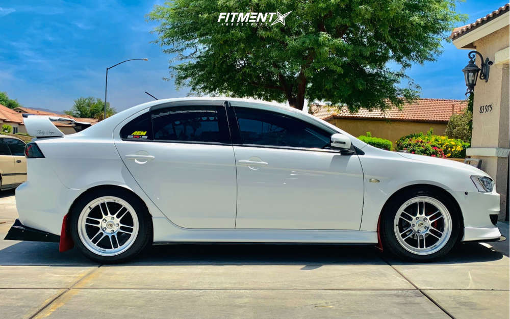 2015 Mitsubishi Lancer ES with 18x9 Enkei RPF1 and Toyo Tires 245x35 on ...