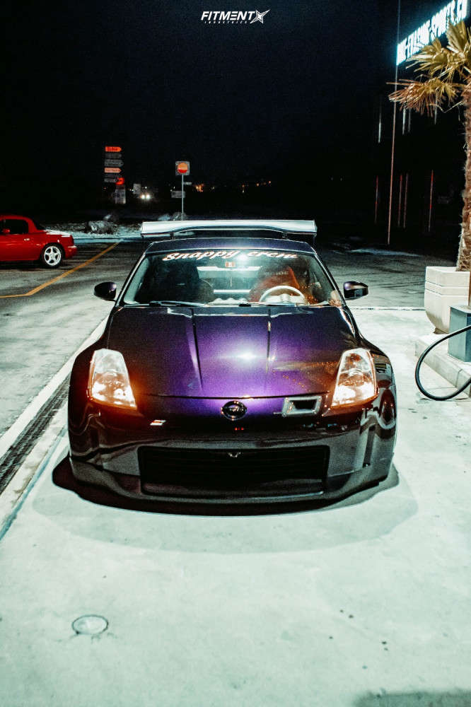 2004 Nissan 350Z Base with 18x10 Rota Mxr and Goodride 235x40 on Air ...