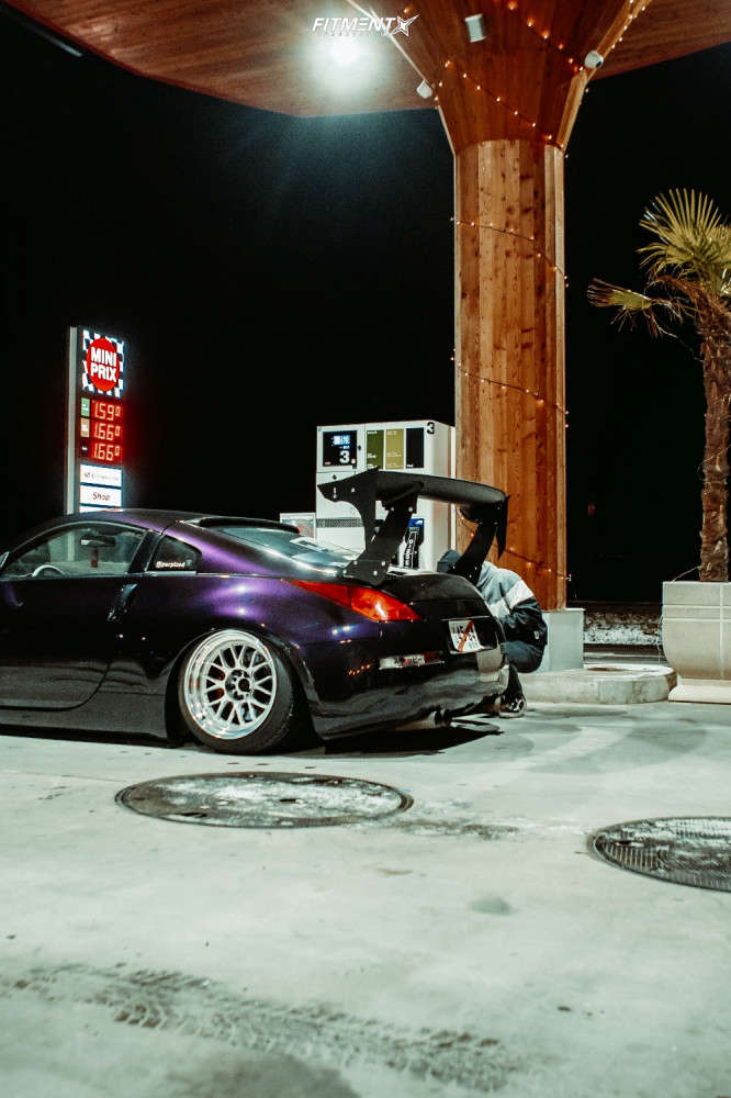 2004 Nissan 350Z Base with 18x10 Rota Mxr and Goodride 235x40 on Air ...