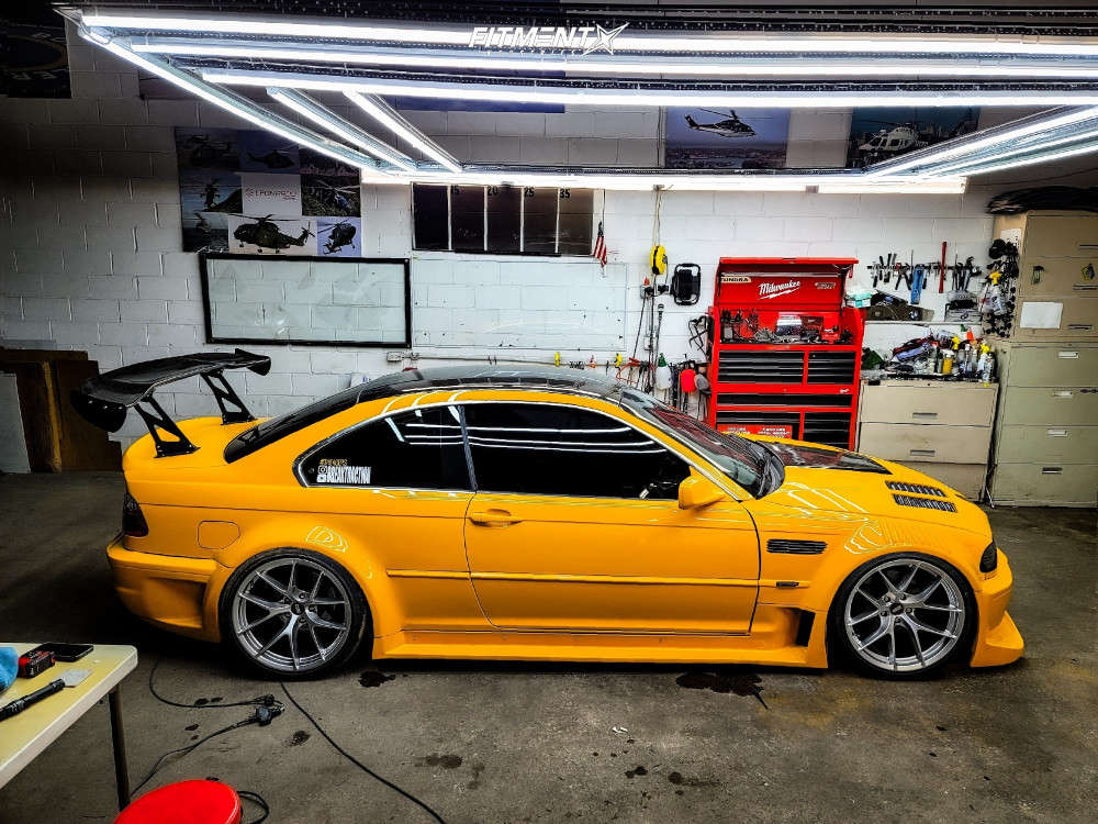 2003 BMW 325Ci Base with 19x10.5 ESR Rf2 and Federal 275x35 on ...