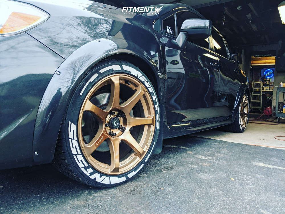 2016 Subaru WRX Premium with 18x9 Cosmis Racing Mr7 and Nitto 245x40 on ...