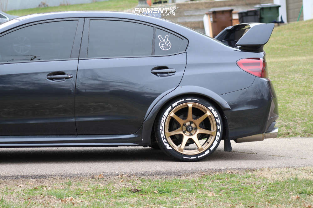 2016 Subaru WRX Premium with 18x9 Cosmis Racing Mr7 and Nitto 245x40 on ...