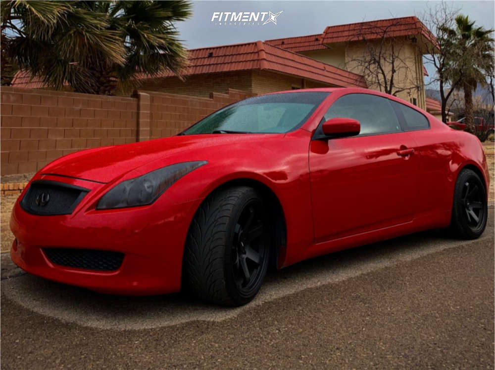 2009 INFINITI G37 Base with 18x9.5 AVID1 AV6 and Federal 255x35 on ...