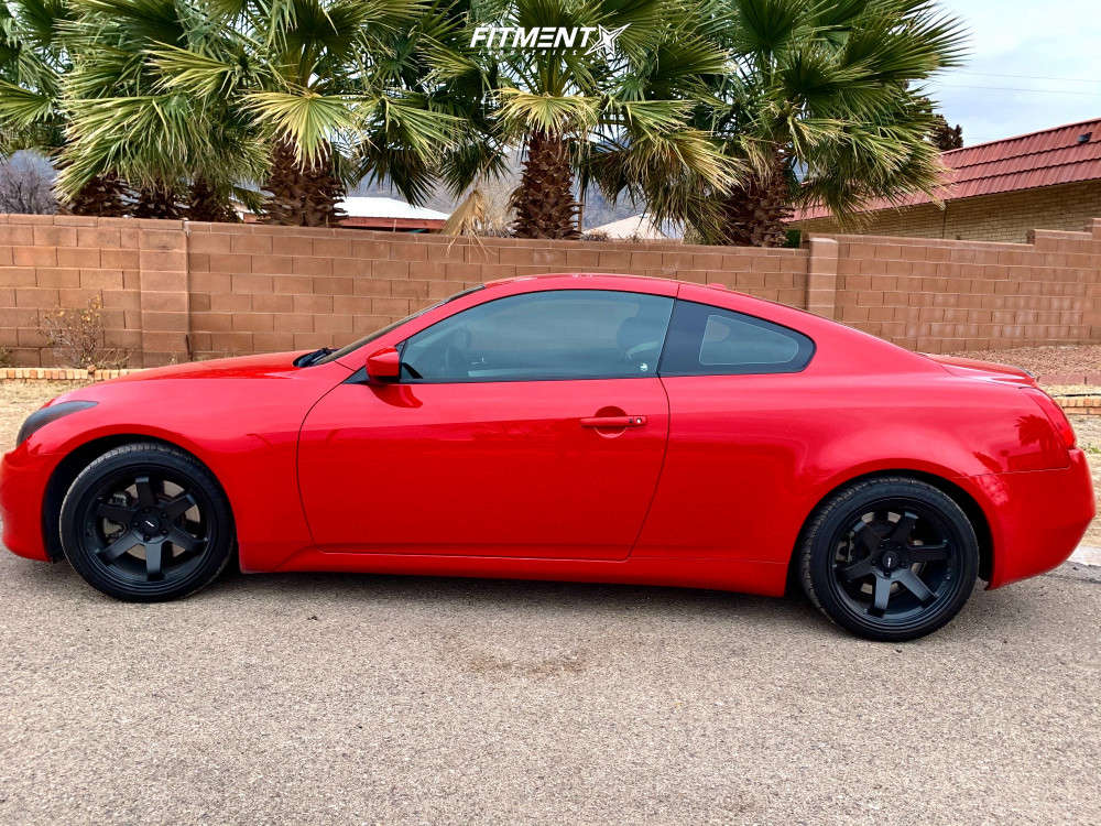 2009 INFINITI G37 Base with 18x9.5 AVID1 AV6 and Federal 255x35 on ...