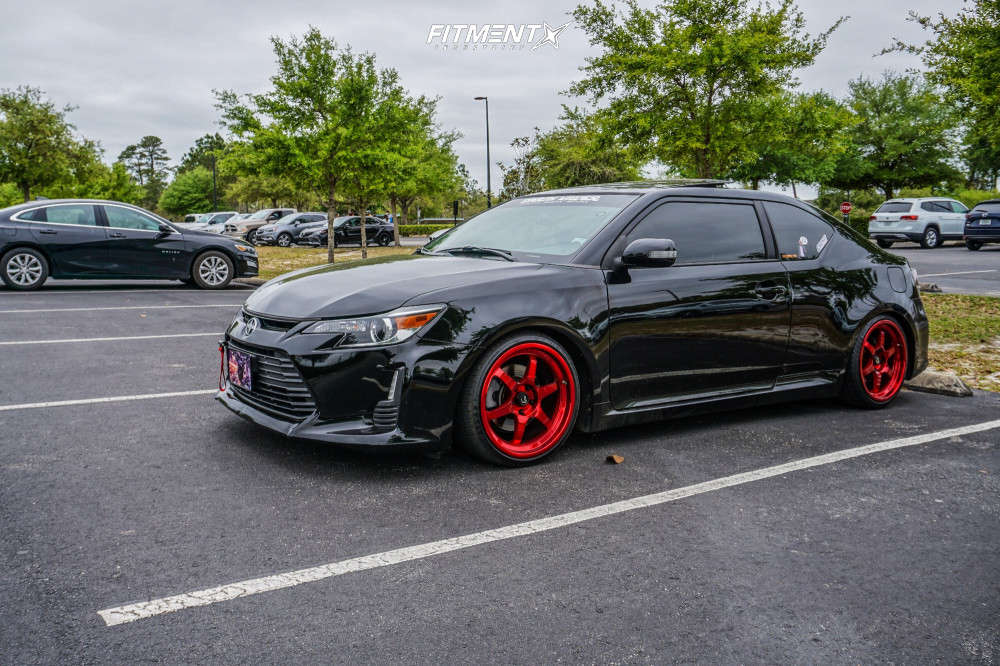 2016 Scion TC Base with 18x9 Cosmis Racing Xt-006r and Atlas 225x35 on ...