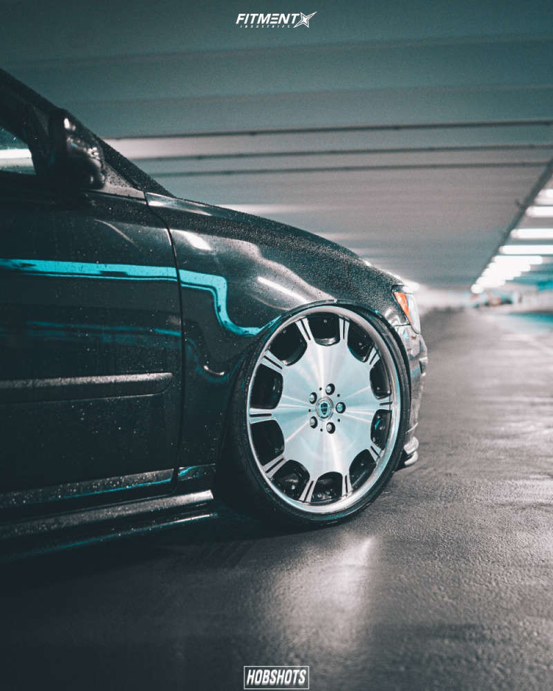 2005 Volvo S40 T5 with 20x8 Work SC3 and Goodyear 235x30 on Air ...