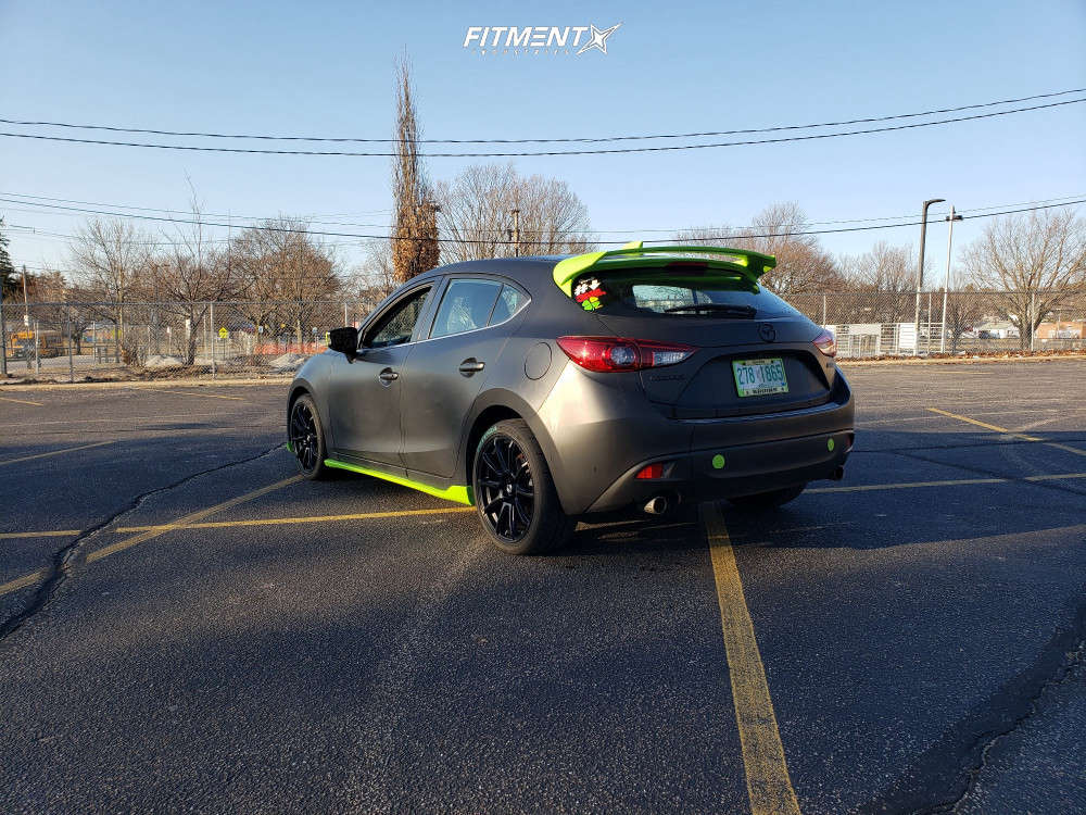 2014 Mazda 3 I Touring with 18x8 Konig Control and Bridgestone 225x35 ...