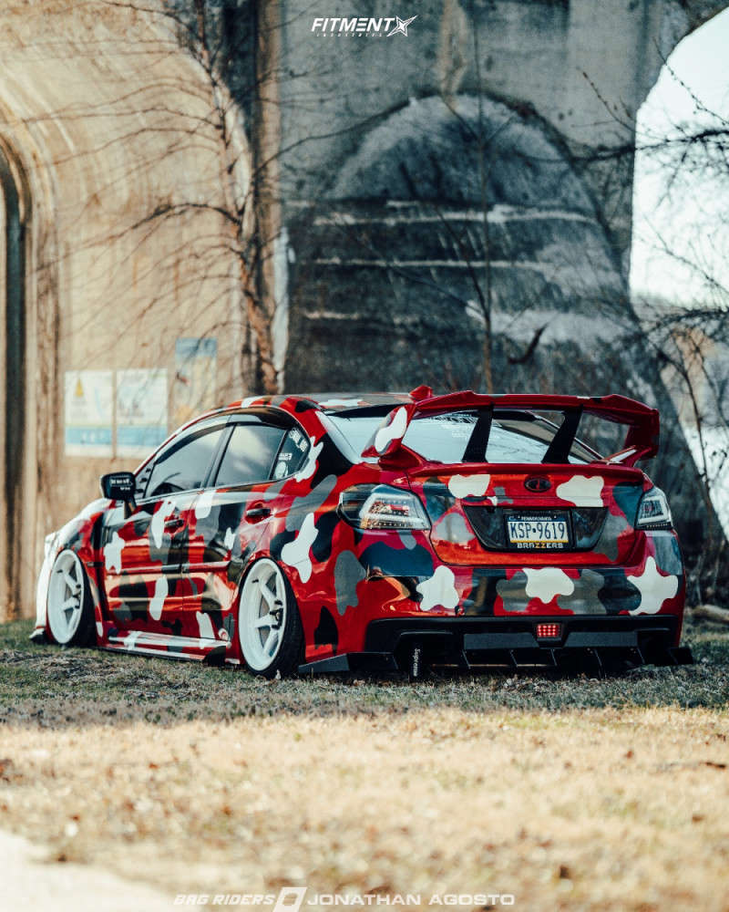 2017 Subaru WRX Base with 18x9.5 Cosmis Racing Xt-006r and Nankang 215x40 on Air Suspension ...