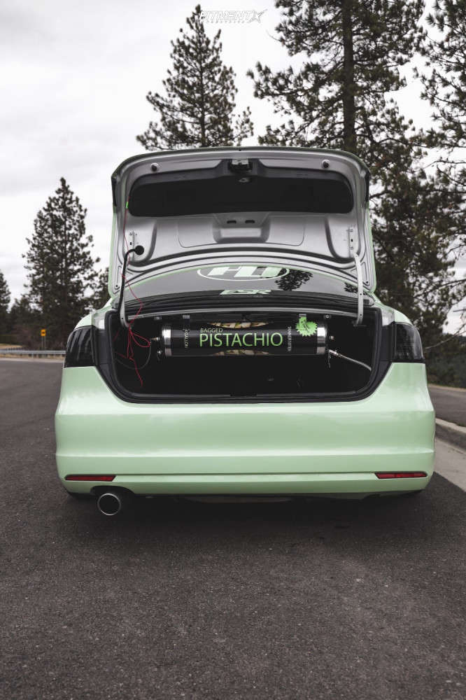 2016 Volkswagen Jetta S with 18x9.5 ESR Cs12 and Achilles 215x35 on Air ...