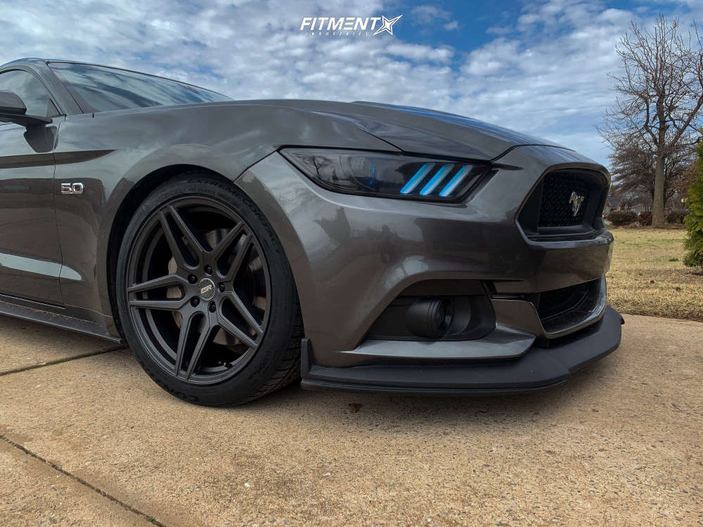 2015 Ford Mustang GT Premium with 19x9.5 ESR Rf15 and Continental ...