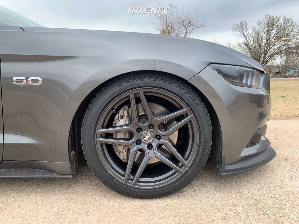 2015 Ford Mustang GT Premium with 19x9.5 ESR Rf15 and Continental ...