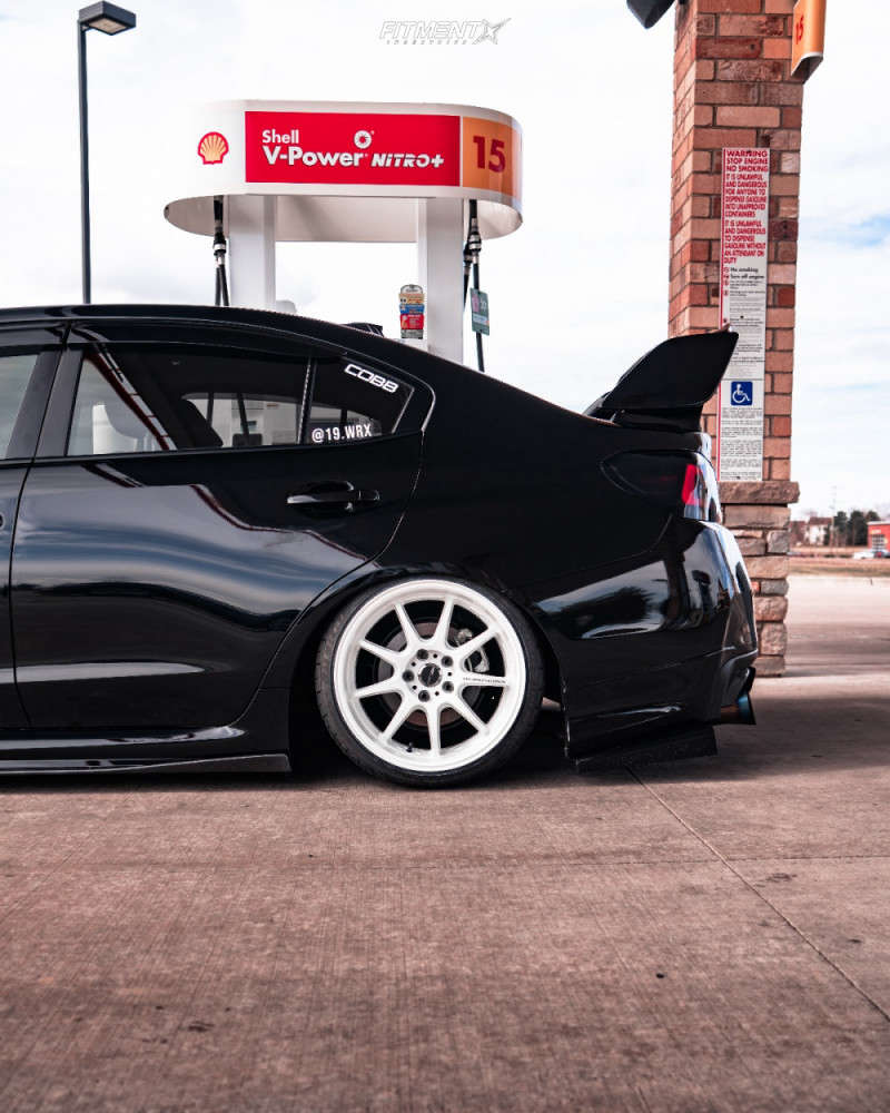 2019 Subaru WRX Premium with 18x9.5 Work D9r and Federal 225x35 on Air ...