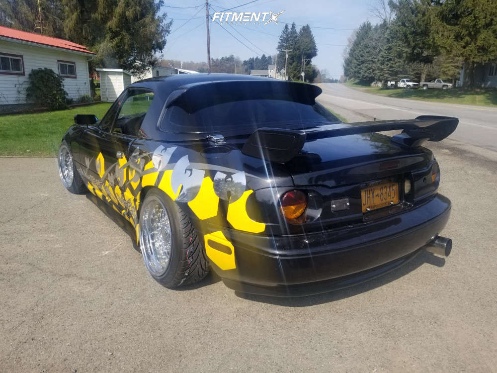 1990 Mazda Miata Base with 15x9 ESM ESM-002R and Federal 195x45 on ...