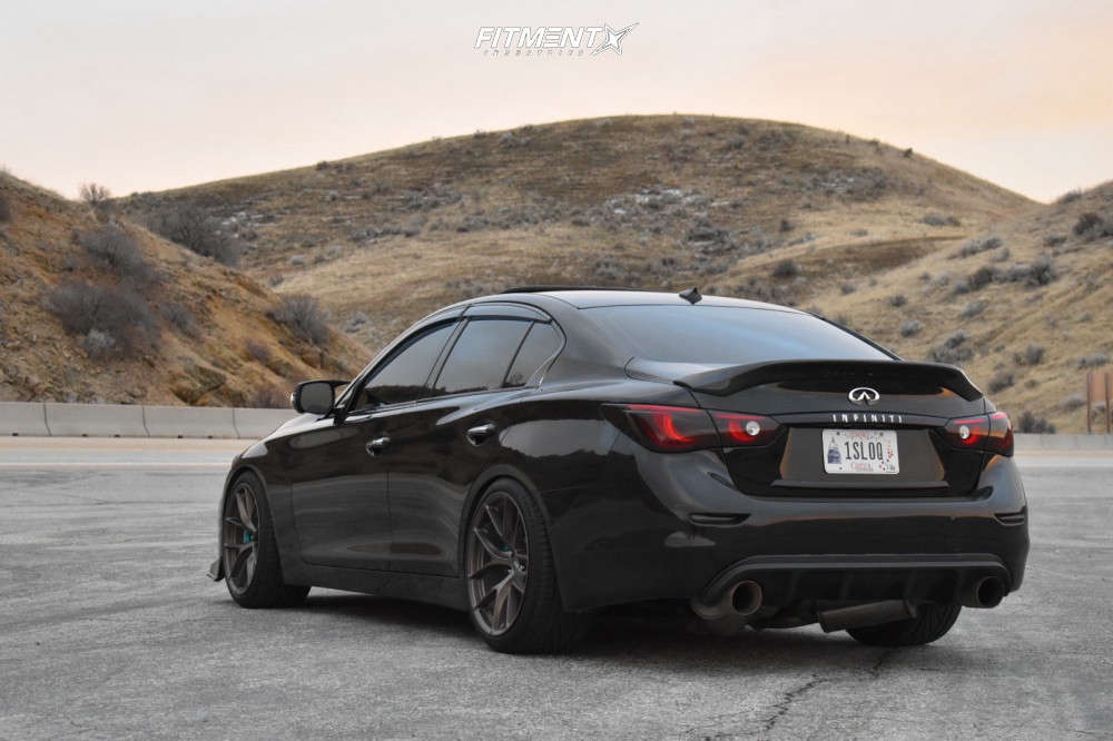 2014 INFINITI Q50 Sport with 19x10.5 ESR Rf2 and Continental 265x35 on ...