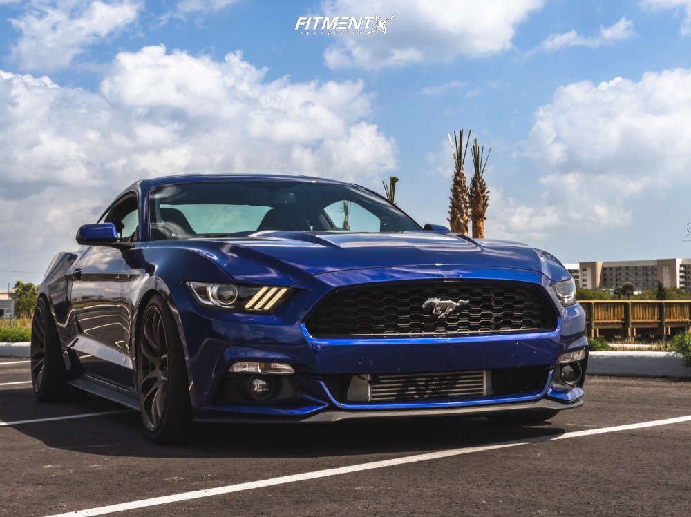 2016 Ford Mustang EcoBoost with 19x9.5 ESR Sr08 and Firestone 255x35 on ...