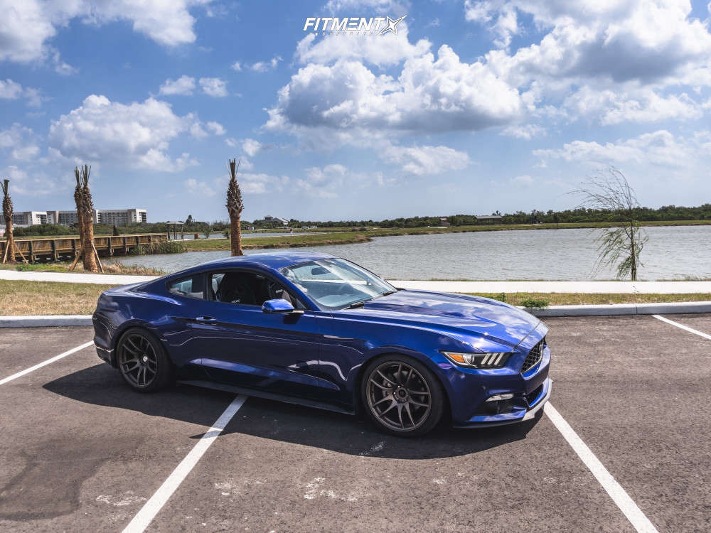 2016 Ford Mustang EcoBoost with 19x9.5 ESR Sr08 and Firestone 255x35 on ...