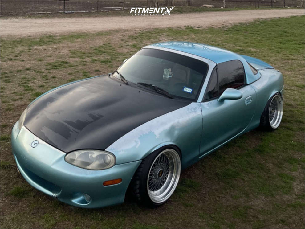2001 Mazda Miata LS with 16x9 STR 606 and Nitto 205x40 on Coilovers ...
