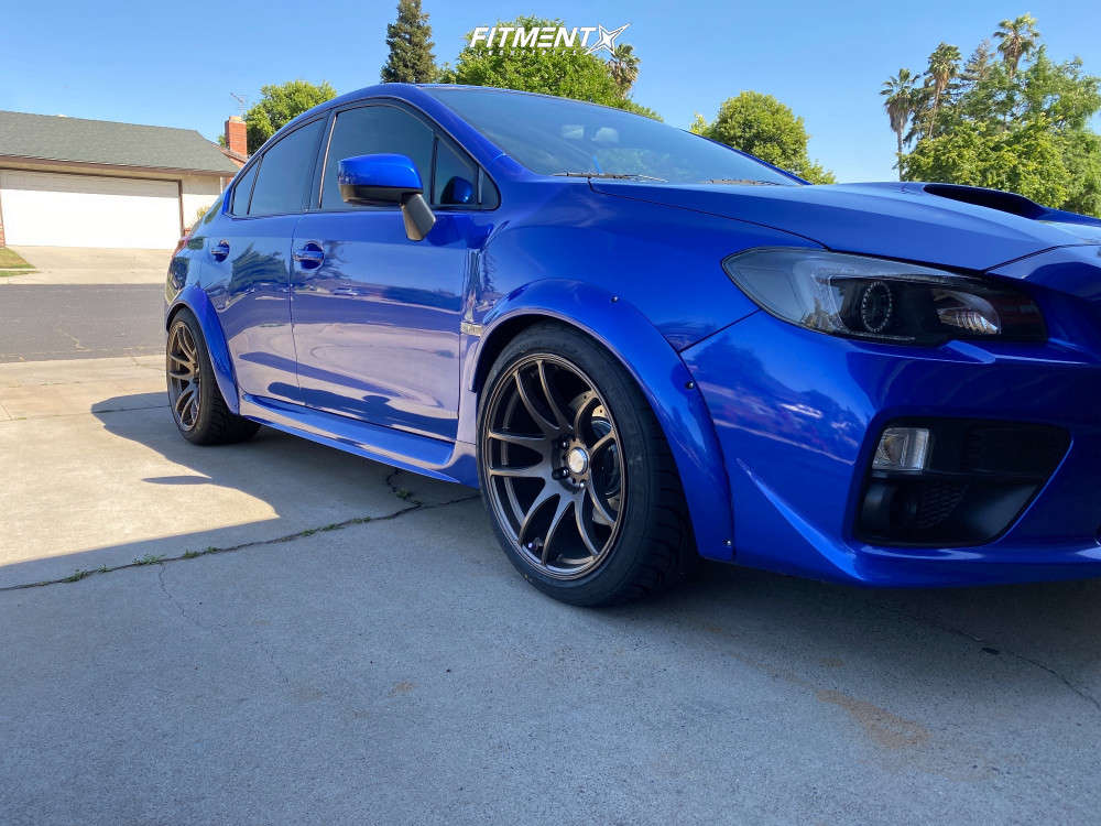 2016 Subaru WRX Base with 18x10.5 ESR SR08 and Federal 275x35 on Stock ...