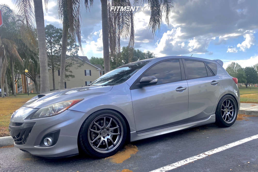 2013 Mazda MazdaSpeed3 Base with 18x8.5 Aodhan Ds02 and Federal 235x40 on Coilovers | 1588855 ...