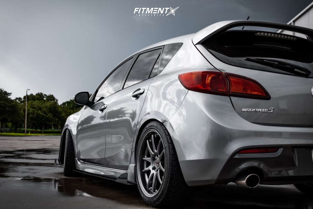 2013 Mazda MazdaSpeed3 Base with 18x8.5 Aodhan Ds02 and Federal 235x40 on Coilovers | 1588855 ...