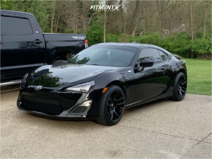 2013 Scion FR-S Base with 18x9.5 Option Lab R716 and Nitto 245x45 on ...