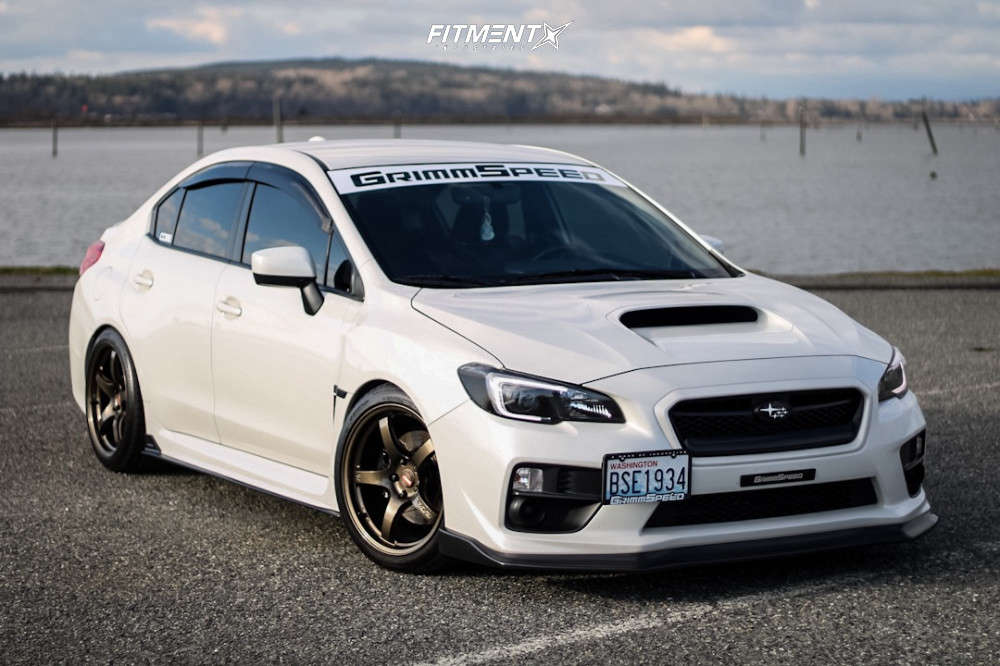 2017 Subaru WRX Base with 18x9.5 Gram Lights 57cr and Continental ...