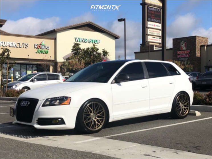 2010 Audi A3 Base with 18x8.5 F1R F103 and Hankook 235x40 on Coilovers ...