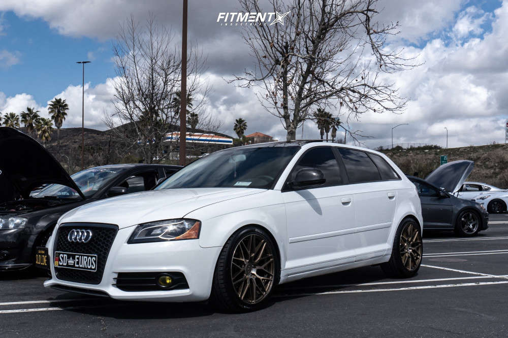 2010 Audi A3 Base with 18x8.5 F1R F103 and Hankook 235x40 on Coilovers ...