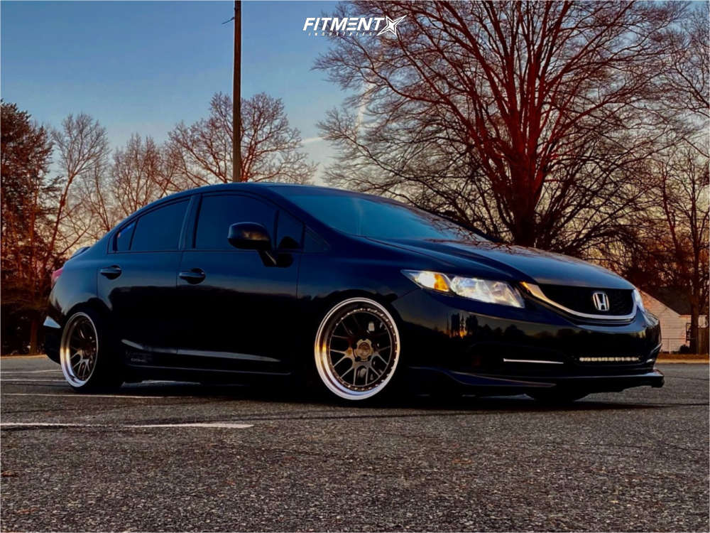 2013 Honda Civic Si with 18x9.5 Aodhan Ds06 and Zeetex 215x35 on Coilovers | 1593288 | Fitment ...