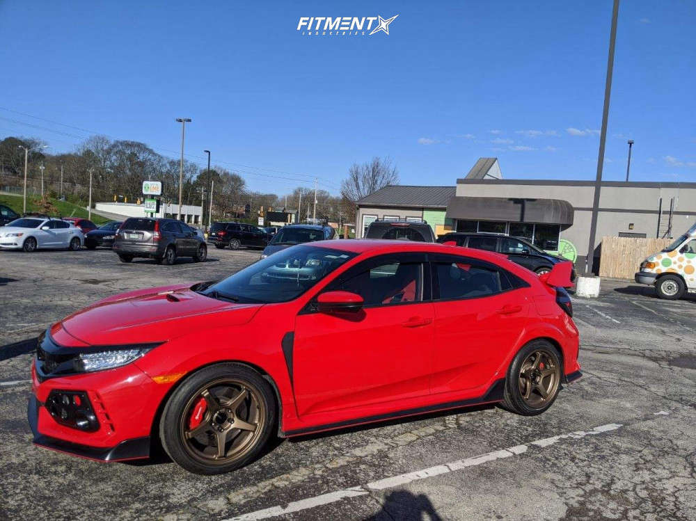 2017 Honda Civic Type R with 18x9.5 Enkei TS-5 and Yokohama 255x40 on ...