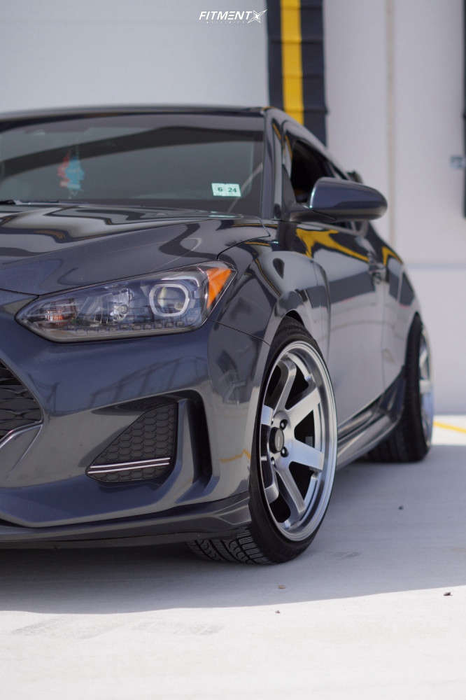 2019 Hyundai Veloster Turbo R-Spec with 18x9.5 AVID1 AV6 and Pirelli ...