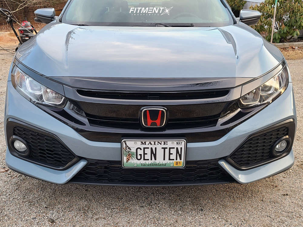 2017 Honda Civic EX with 17x7 Konig Illusion and Federal 215x45 on ...