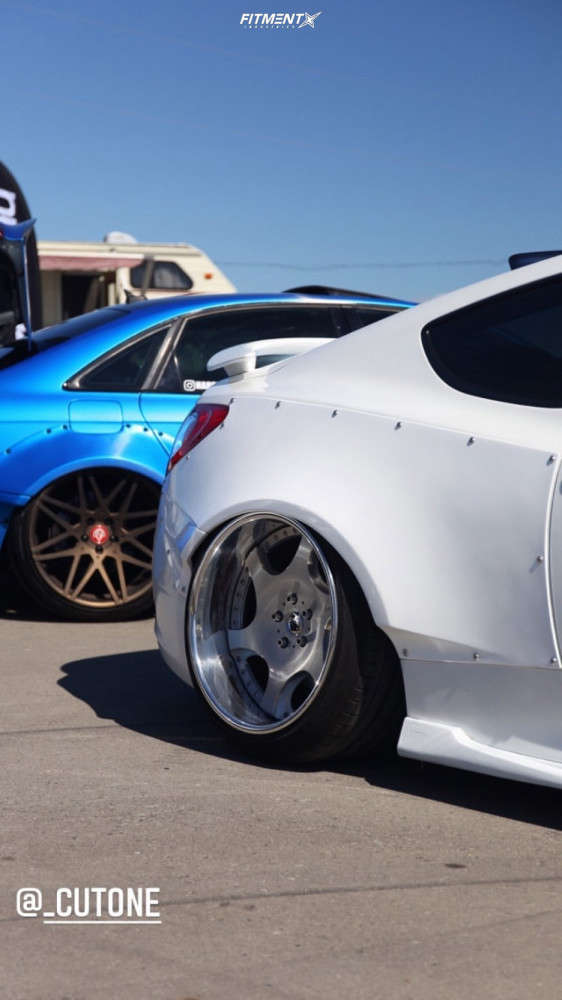 2010 Hyundai Genesis Coupe 3.8 GT with 19x11.5 Weds Bazreia and ...